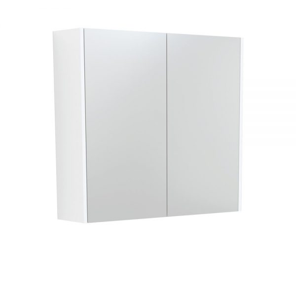 750 Mirror Cabinet with Satin White Side Panels - OTC Tiles & Bathroom