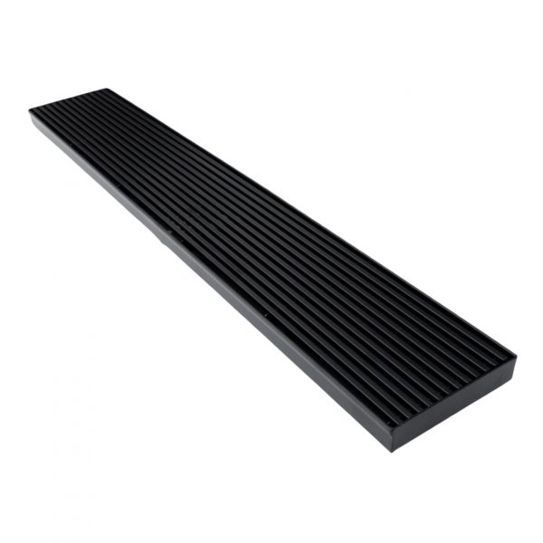Grids Linear Floor Drain Matt Black 900x100x20mm Outlet 80mm - OTC ...